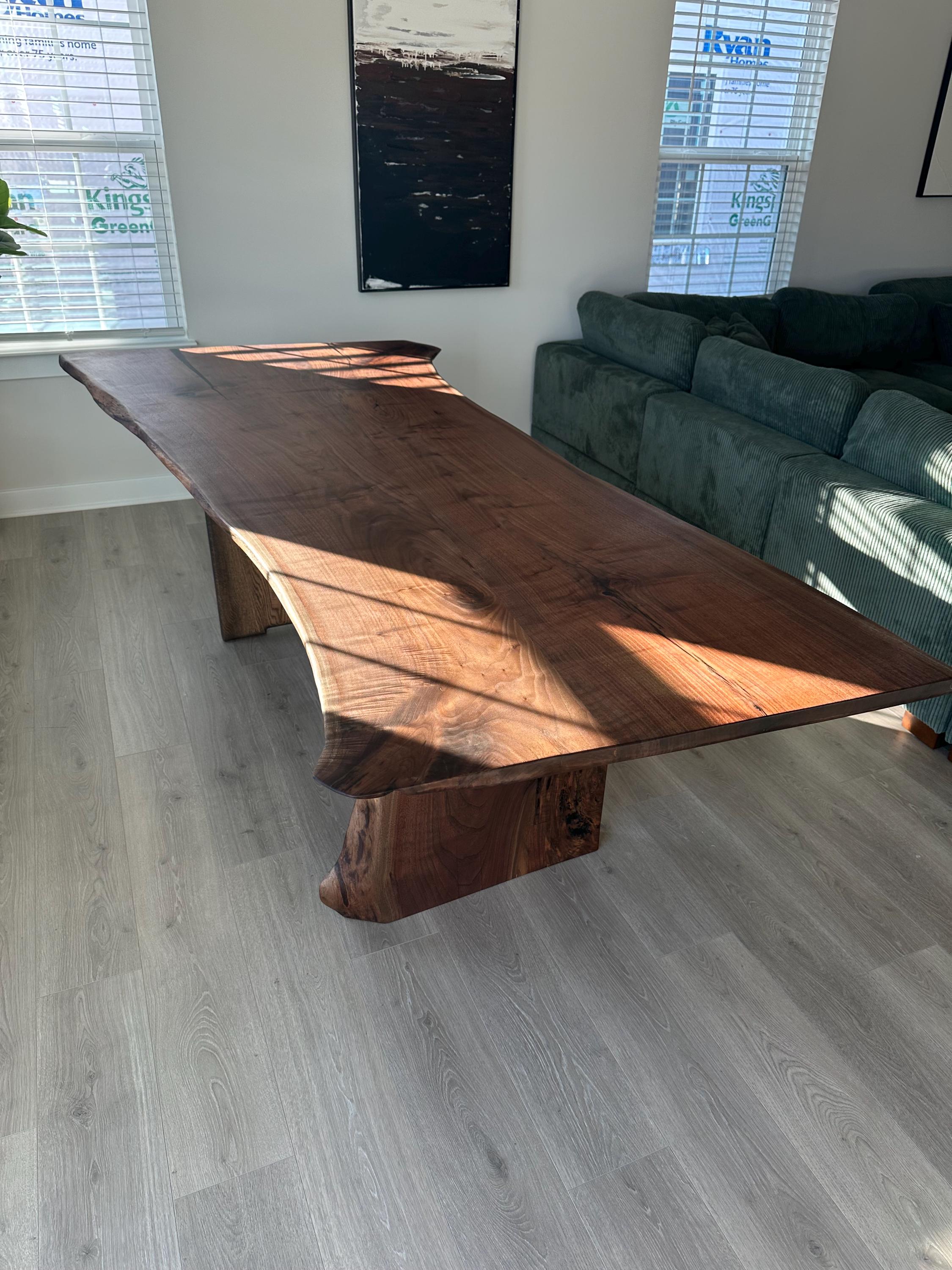 Live Edge Walnut Dining Table - Etsy