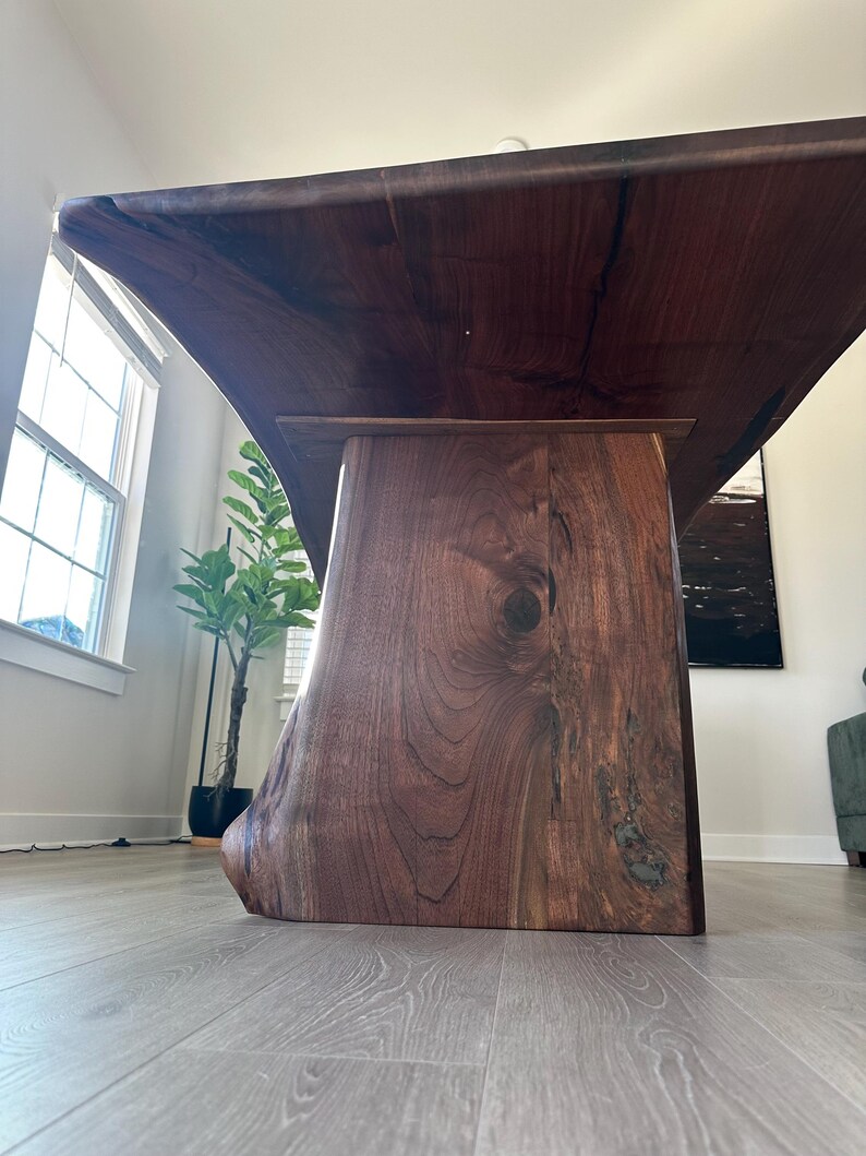 Live Edge Walnut Dining Table - Etsy