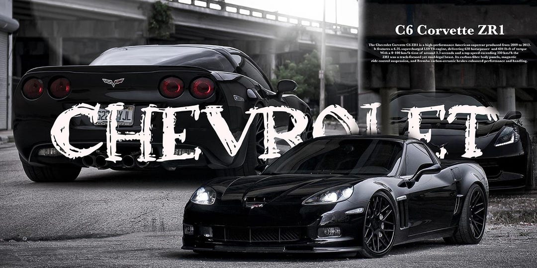 Chevrolet C6 Corvette ZR1 Poster - Landscape - Etsy