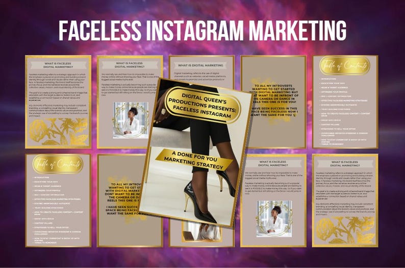 Faceless Instagram Marketing - Etsy