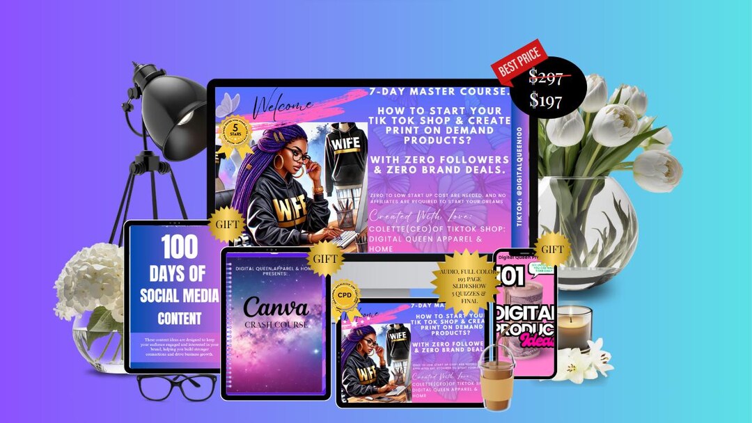 Digital Queen Productions Presents: Print on Demand 7-day Basic Course ...