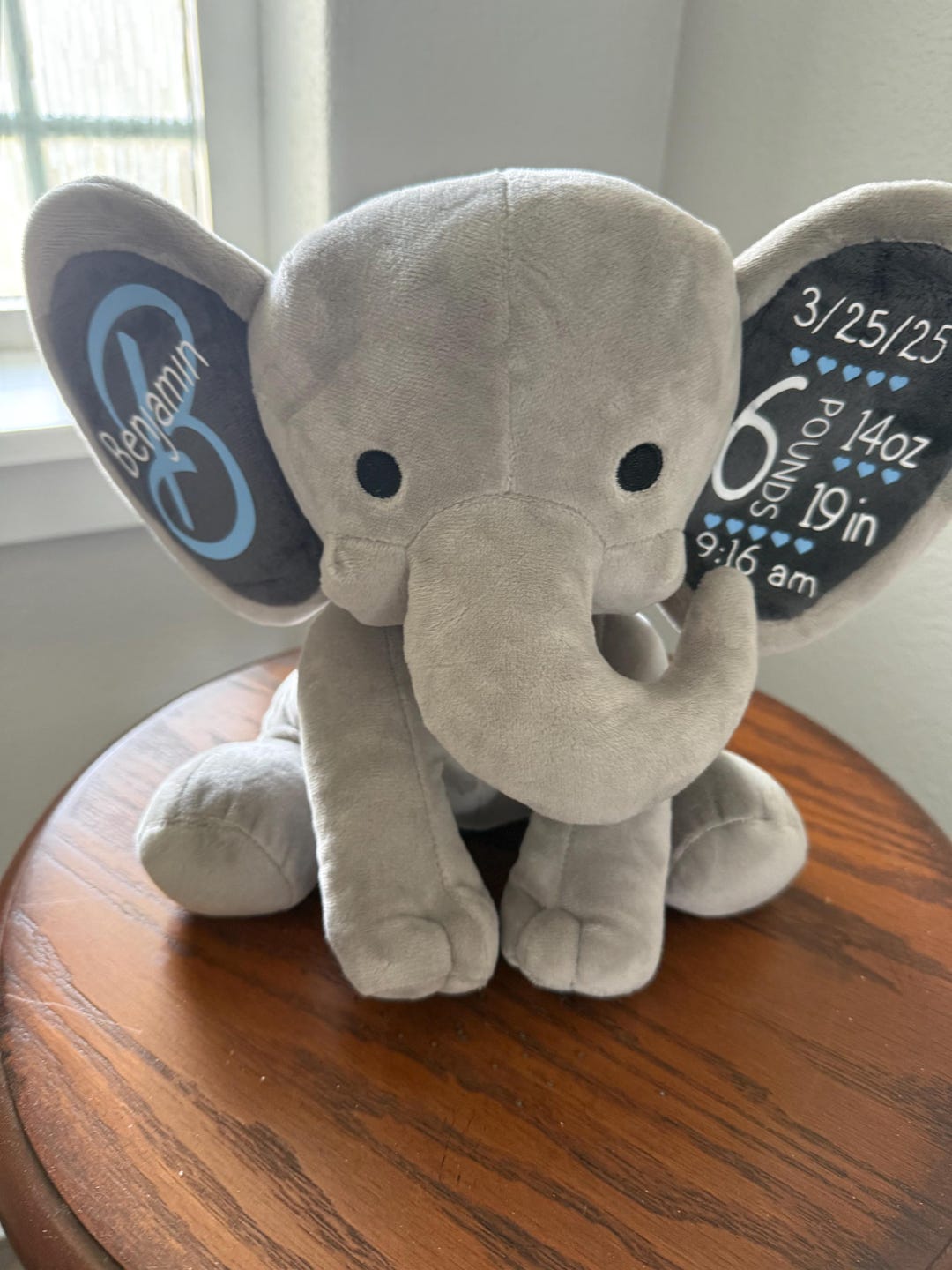 Elephant Birth Announcement, Baby Statistics, Stats - Etsy
