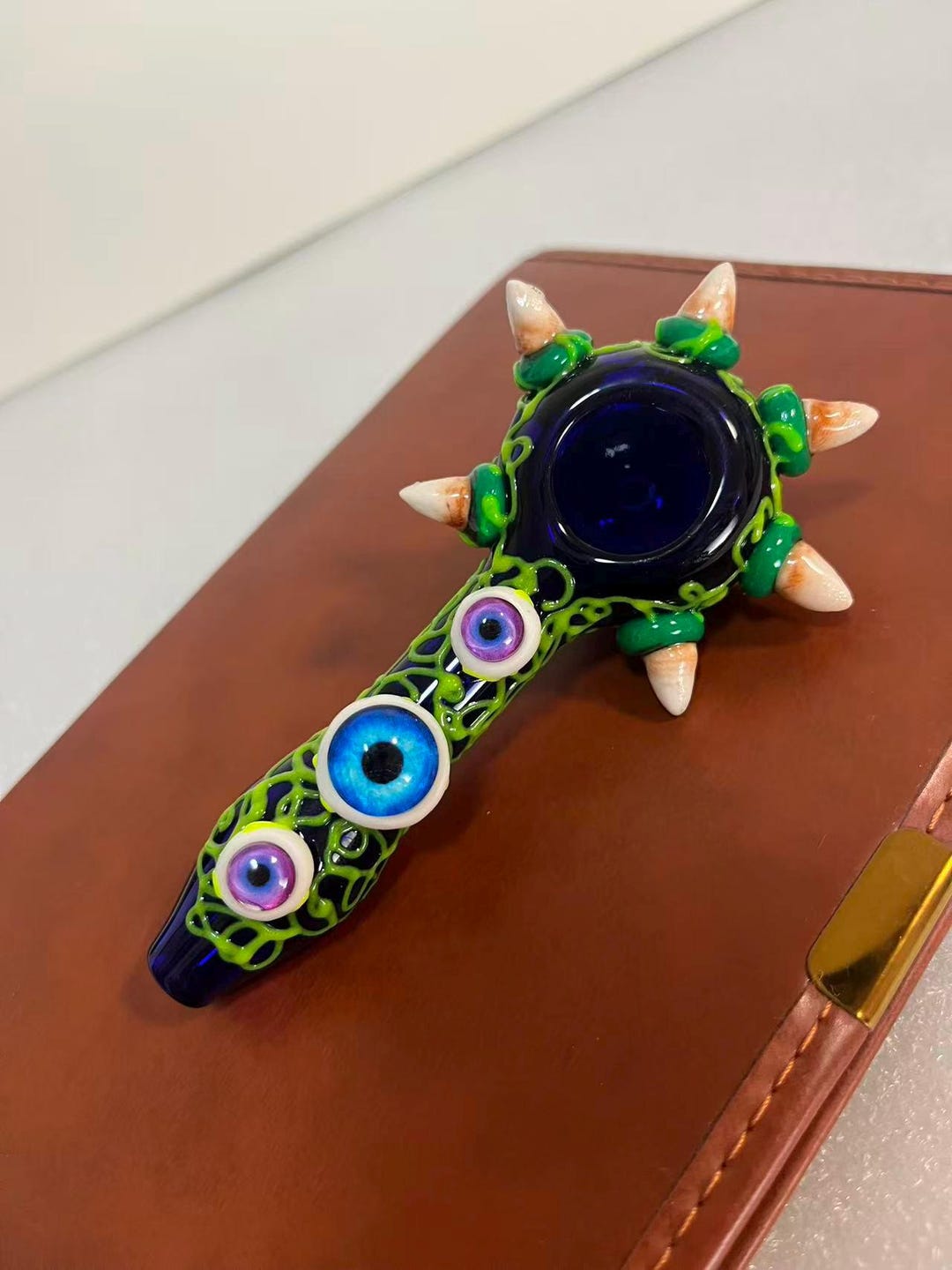 Luminous Glass Smoking Pipe, Tobacco Pipe, Hand Pipe, Spoon Pipe, Gift ...
