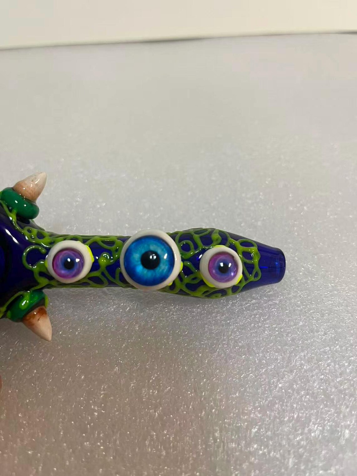 Luminous Glass Smoking Pipe, Tobacco Pipe, Hand Pipe, Spoon Pipe, Gift ...
