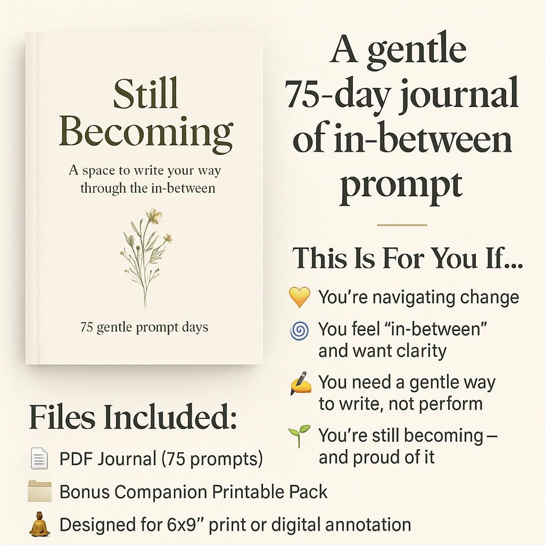 Still Becoming - A Guided Journal - Etsy