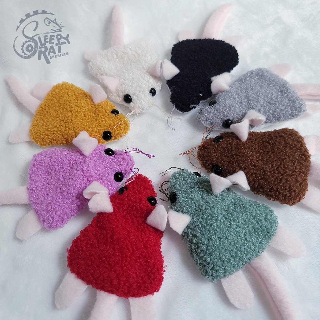 Stretchy Thistlefuzz Pocket Rat – Bean-filled Fidget Plush | Bean Bag ...
