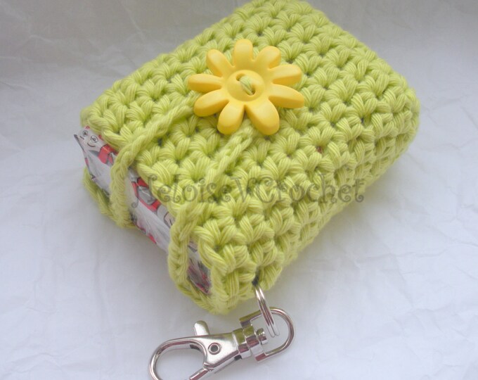 Crochet Pattern Kleenex Tissue Holder Case Cozy Keychain Mini Kleenex ...