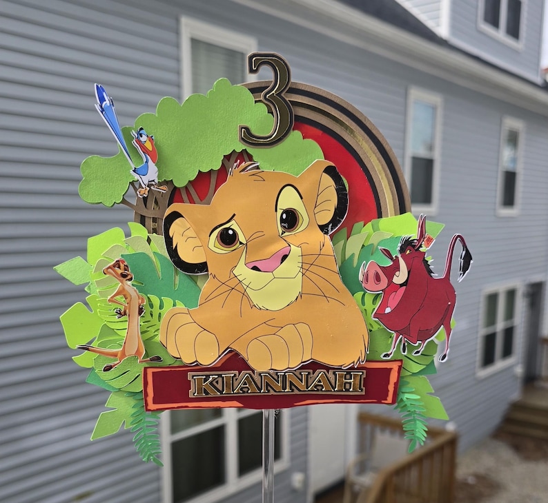 Lion King Cake Topper - Etsy