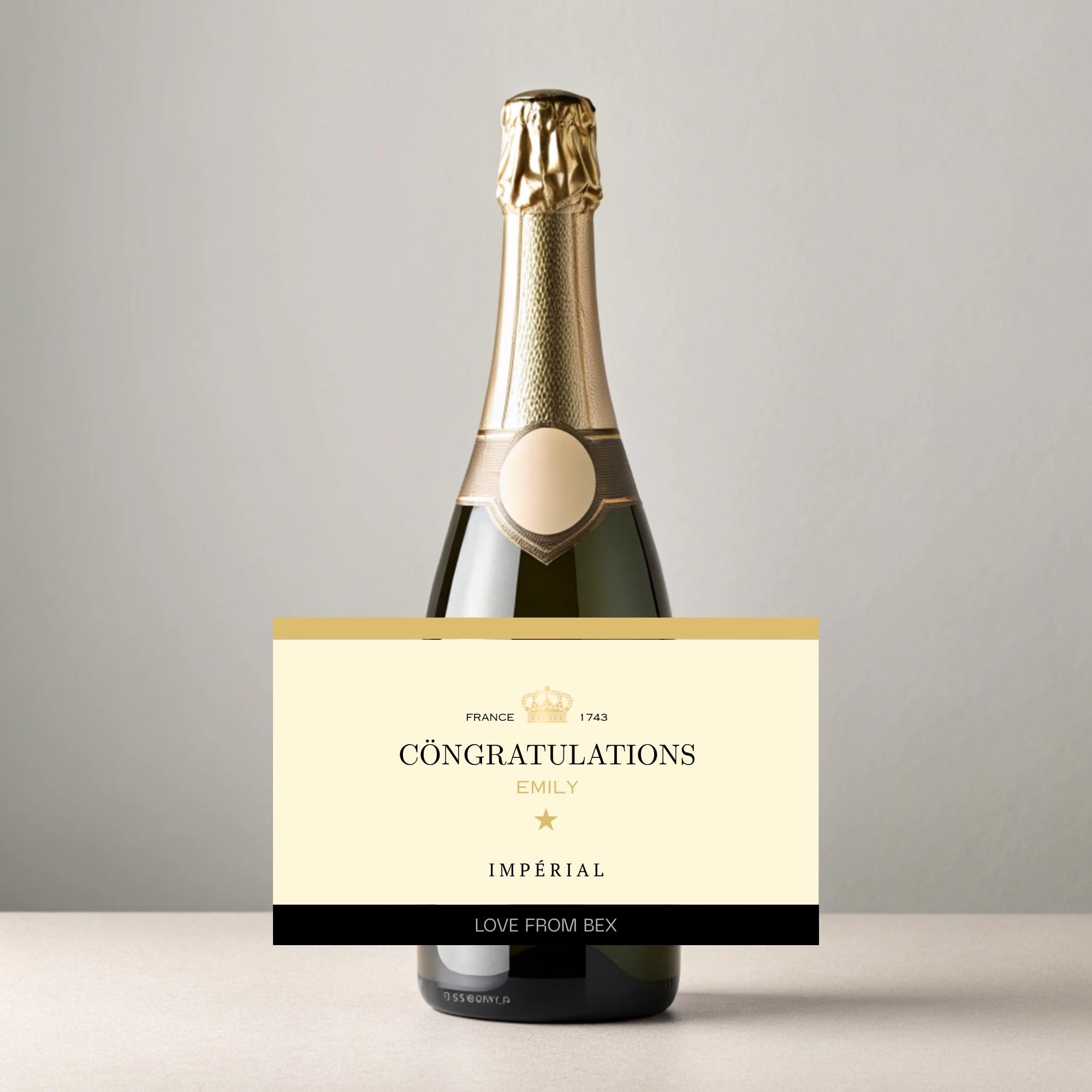 Custom Moët & Chandon Champagne Label Personalized Printable Wine ...