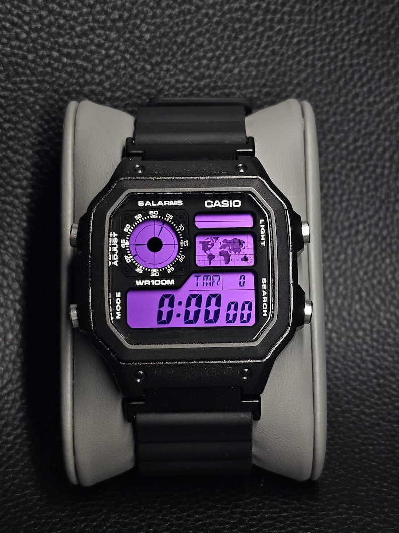 Custom Casio AE-1200 Hydromod – Violet Edition - Etsy