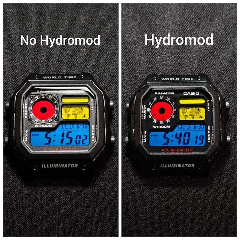 Custom Casio AE-1200 Hydromod – Fire Edition - Etsy