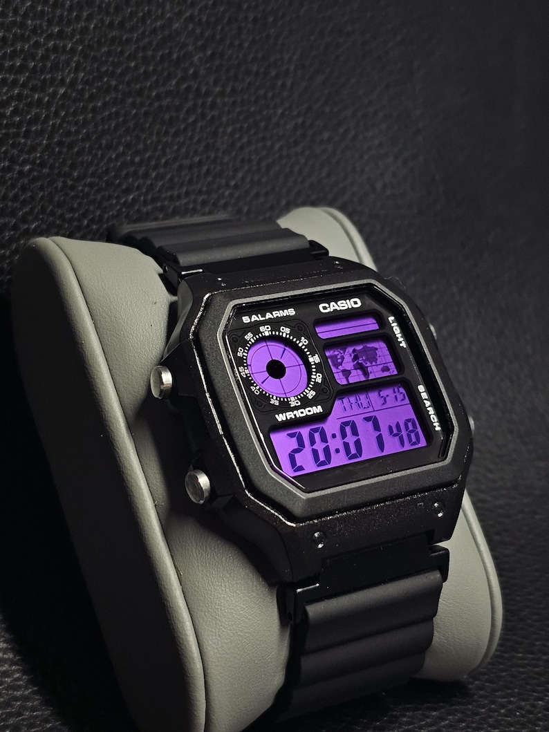 Custom Casio AE-1200 Hydromod – Violet Edition - Etsy