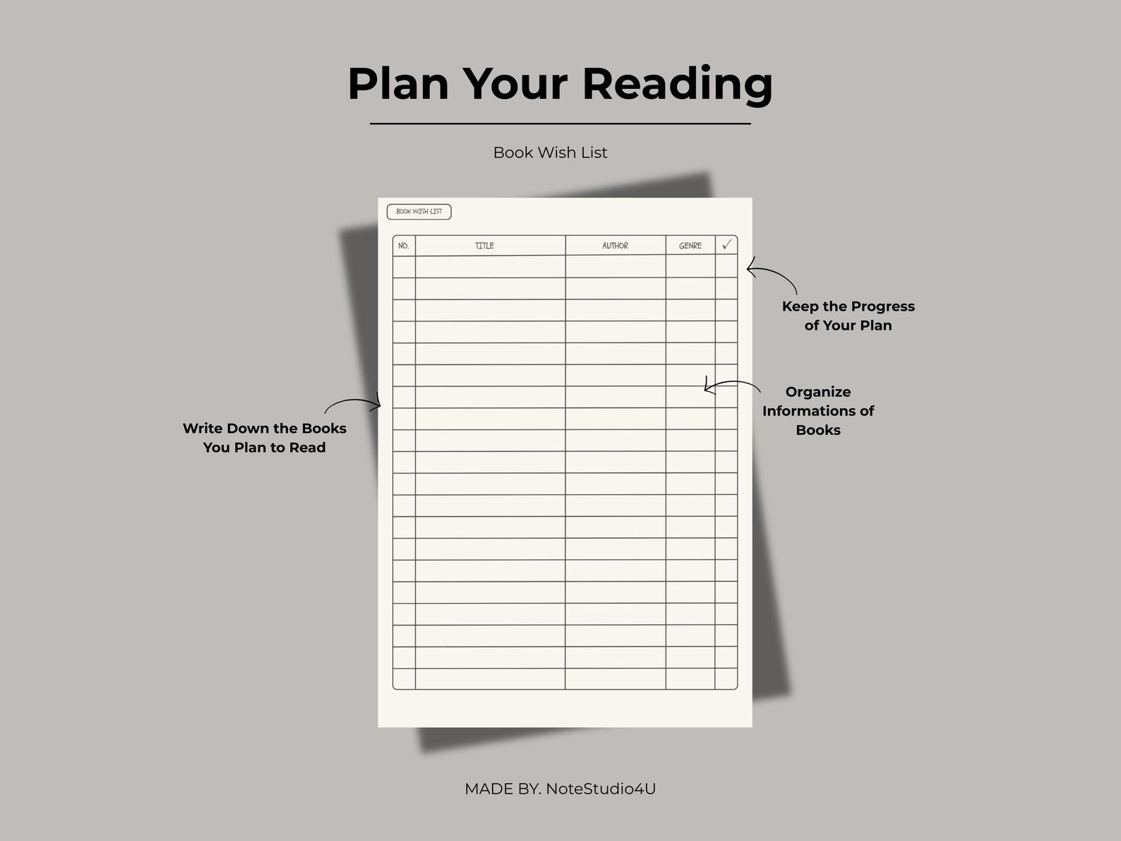 Digital Reading Log Template – Book Tracker (PDF) - Etsy