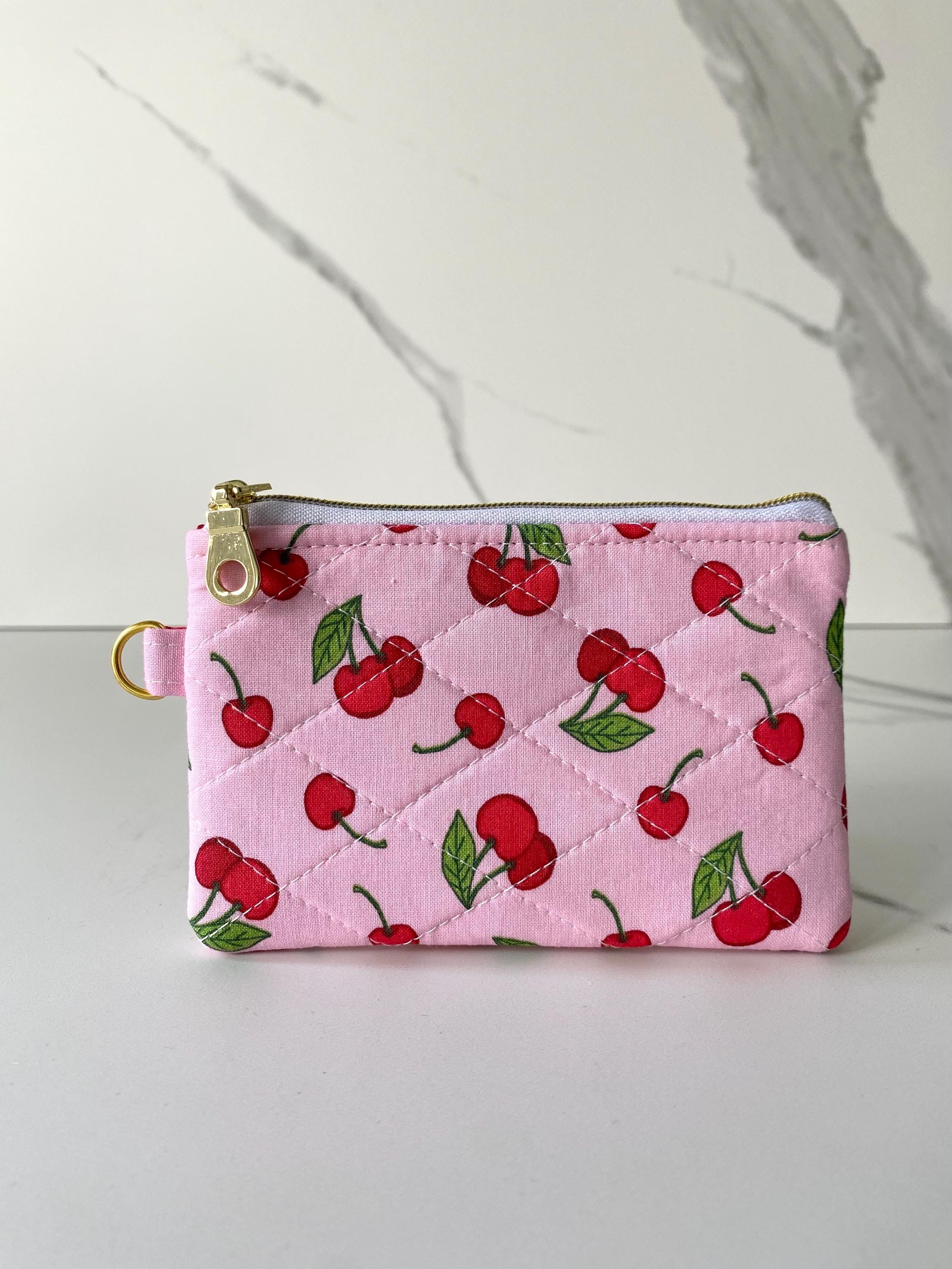 Coquette Coin Purse, Quilted Coin Pouch, Cute Quilted Zipper Pouch ...