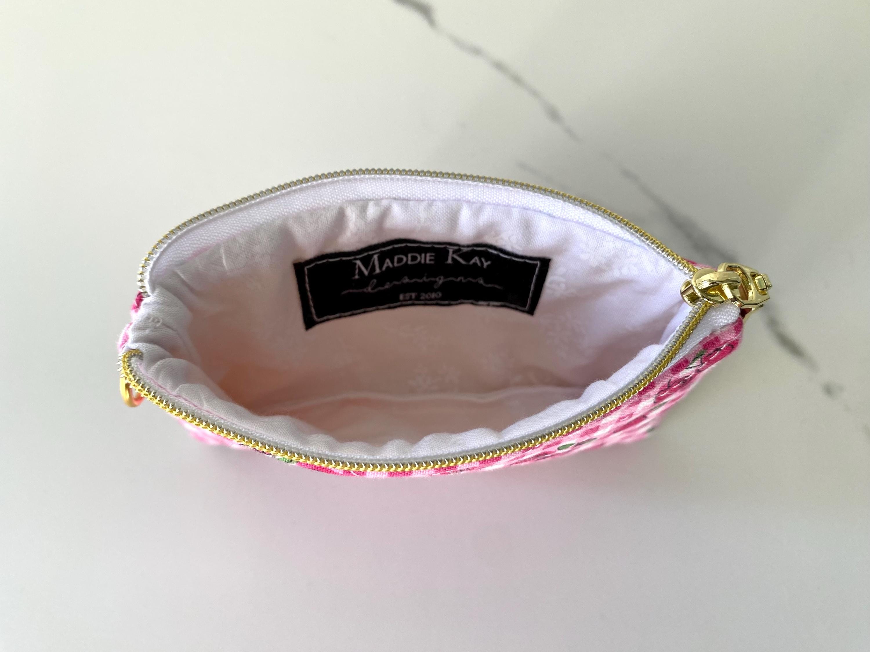 Coquette Coin Purse, Quilted Coin Pouch, Cute Cherries Zipper Pouch ...