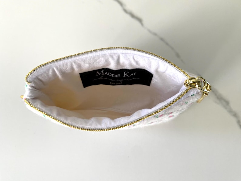 Small Quilted Zipper Pouch, Quilted Coin Purse, Cute Quilted Zipper ...