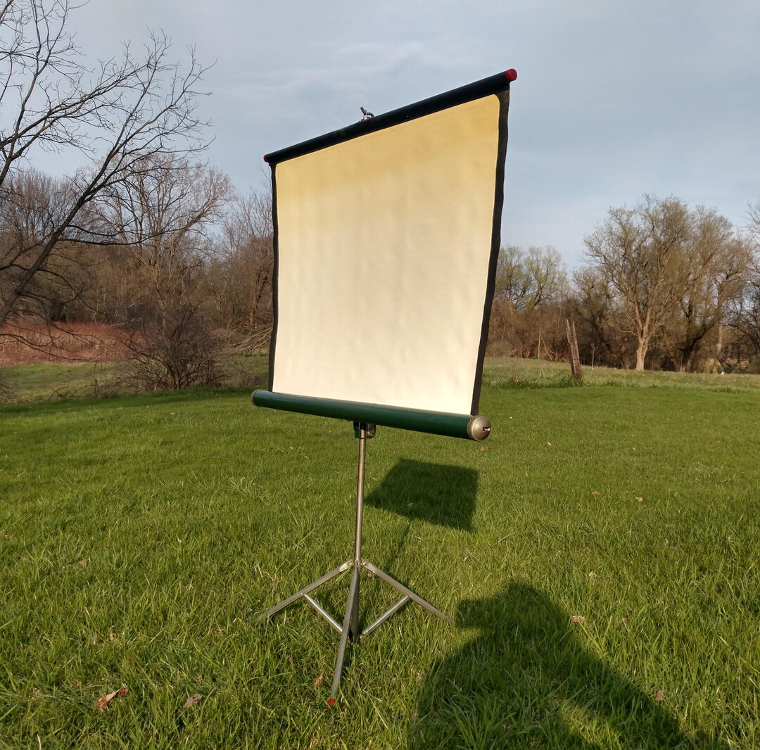 Vintage Projector Screen and Tripod - Etsy