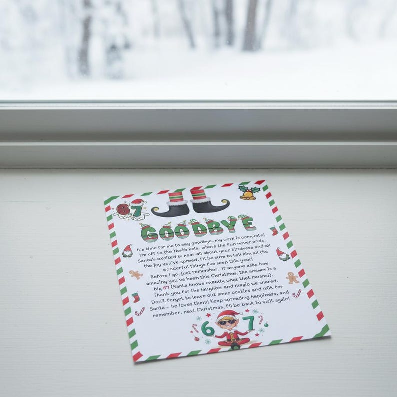 Editable Elf Goodbye Letter, Printable Elf Departure Letter, Christmas ...