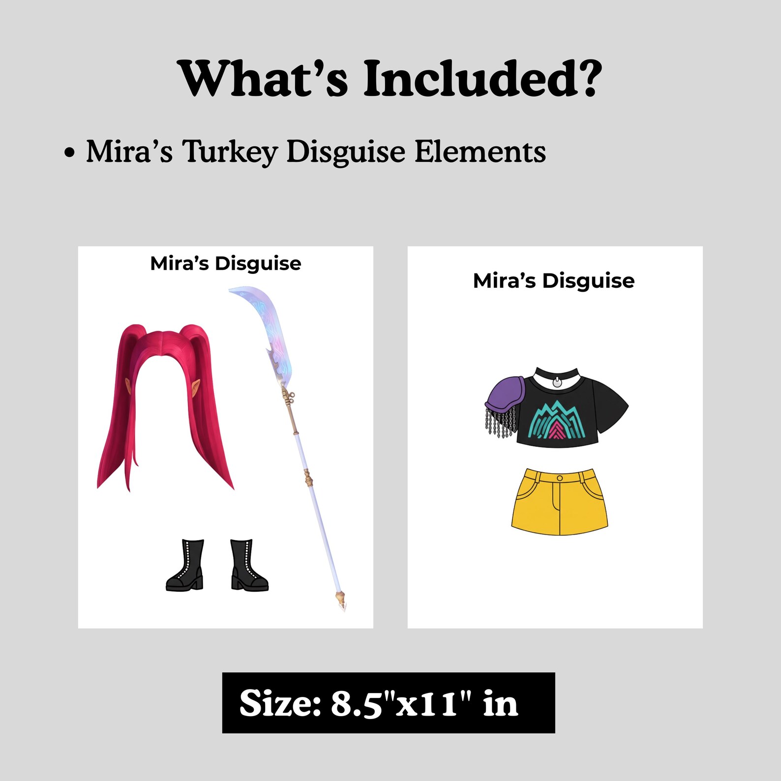Kpop Star Mira Turkey Disguise - KPOP Demon Hunters Huntrix Disguise a ...