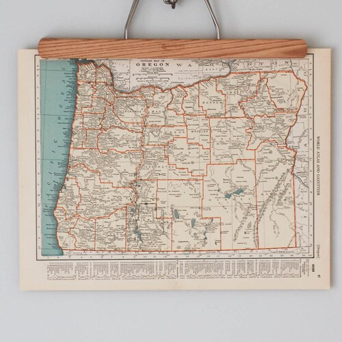1930s Vintage Oregon Map - Etsy