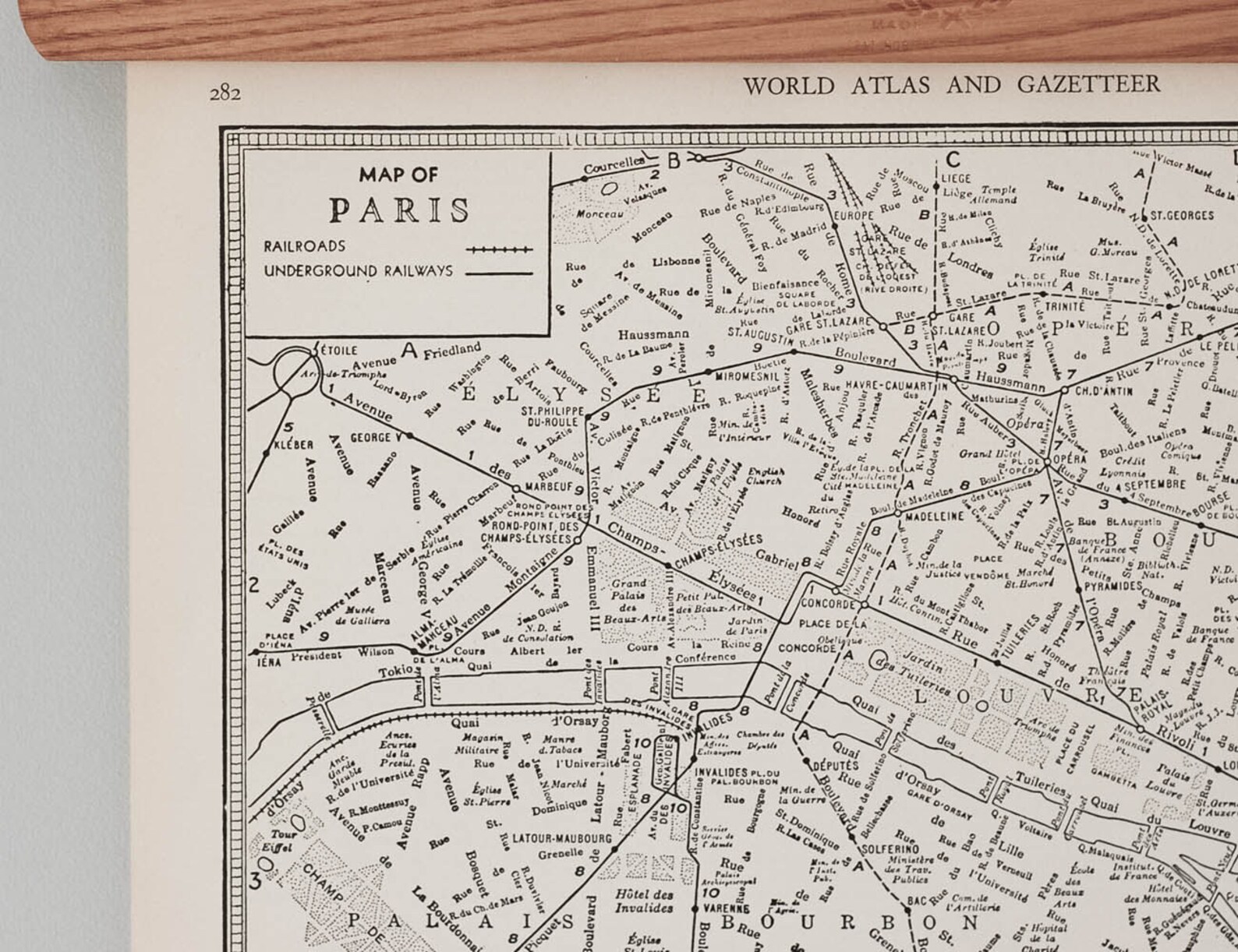 Paris Map Print 1930s Vintage Original | Gift Quality & Suitable for ...