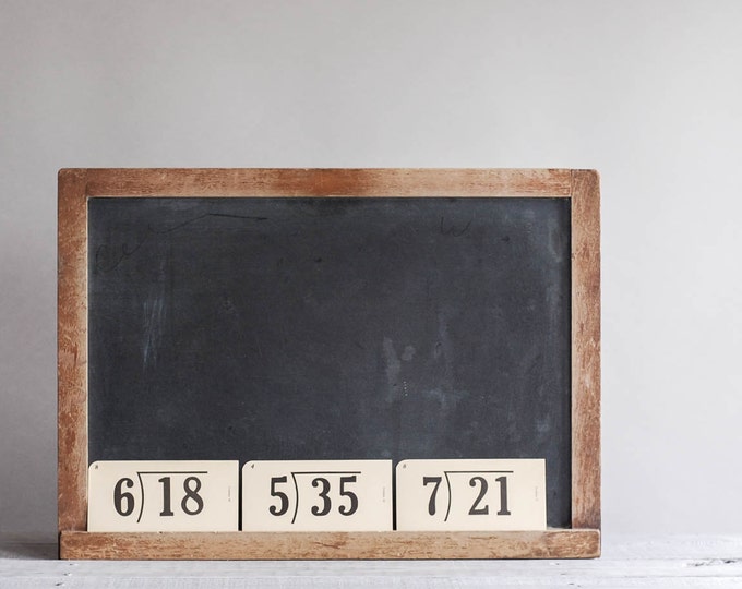 1960s Vintage Math Division Flash Card Set - Etsy