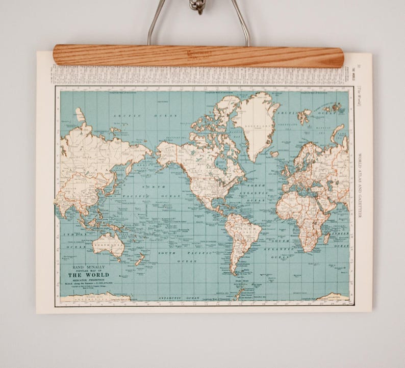 1930s Vintage Original Maps of the World and Polar Regions | Antique ...