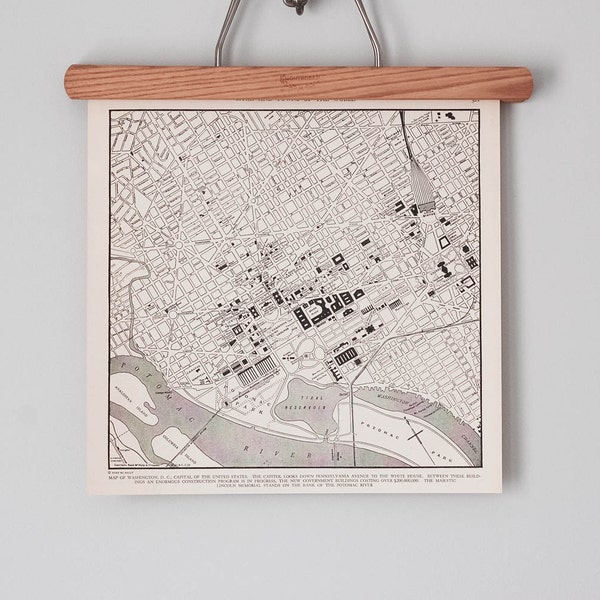 Washington Dc Map - Etsy