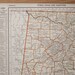 Vintage Map of Alabama 1930s Original Antique Color Print State Map ...