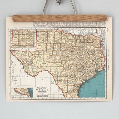 Vintage Maps of Ohio and Oklahoma 1930s Antique U.S. State | Etsy