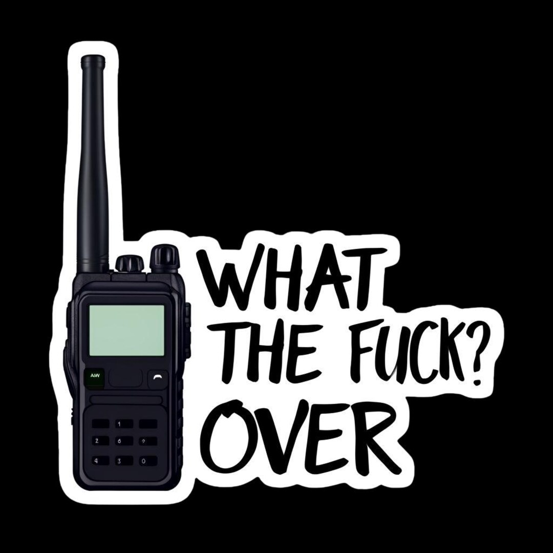 Funny Walkie Talkie Sticker, Laptop, Water Bottle - Etsy