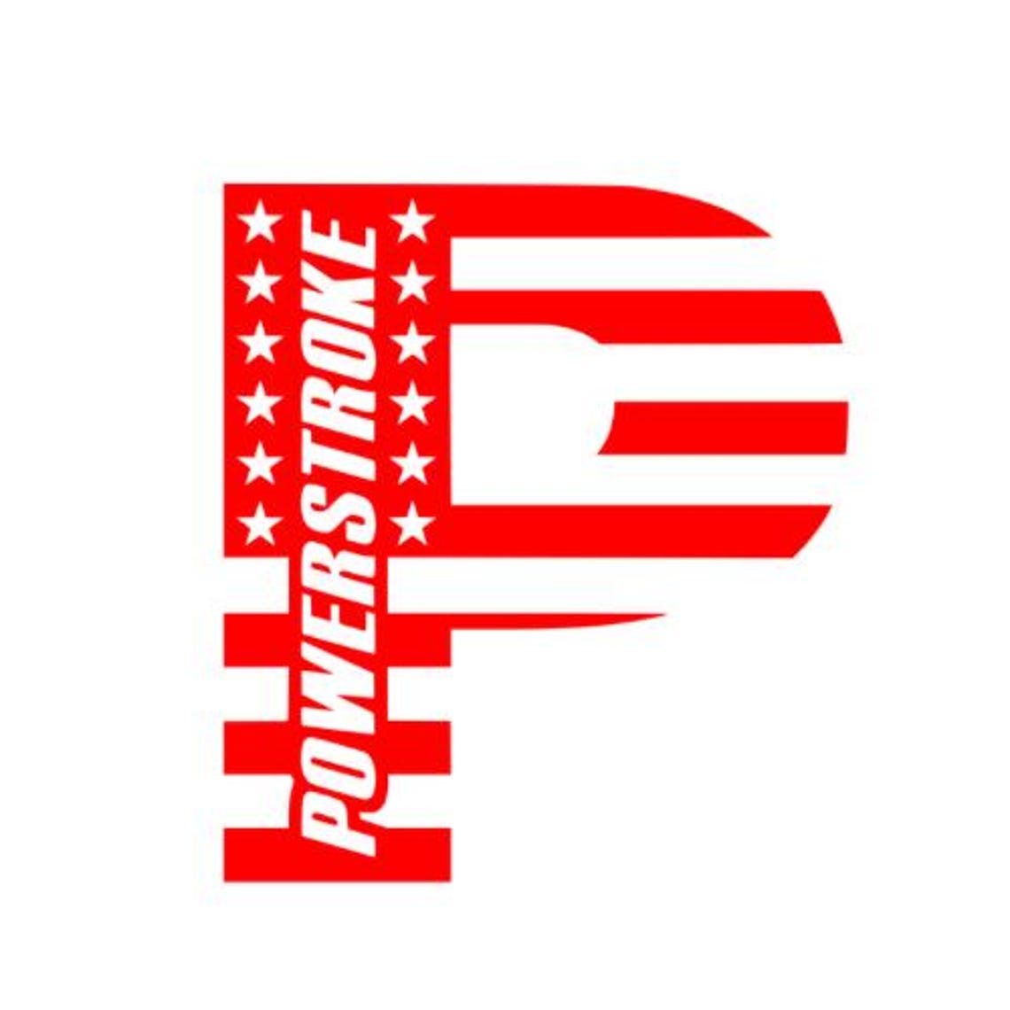 Flag Powerstroke Sticker - Etsy