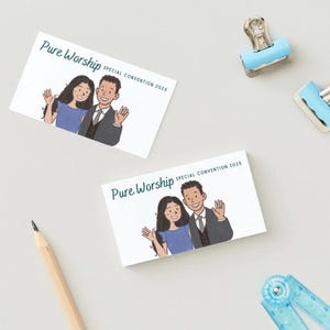 Custom Special Convention JW Contact Card | Hand Drawn | Pure Worship ...