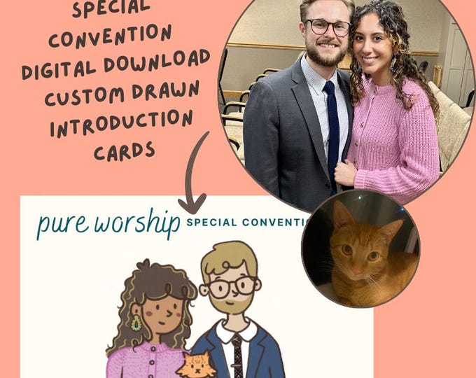 Custom Special Convention JW Contact Card | Hand Drawn | Pure Worship ...