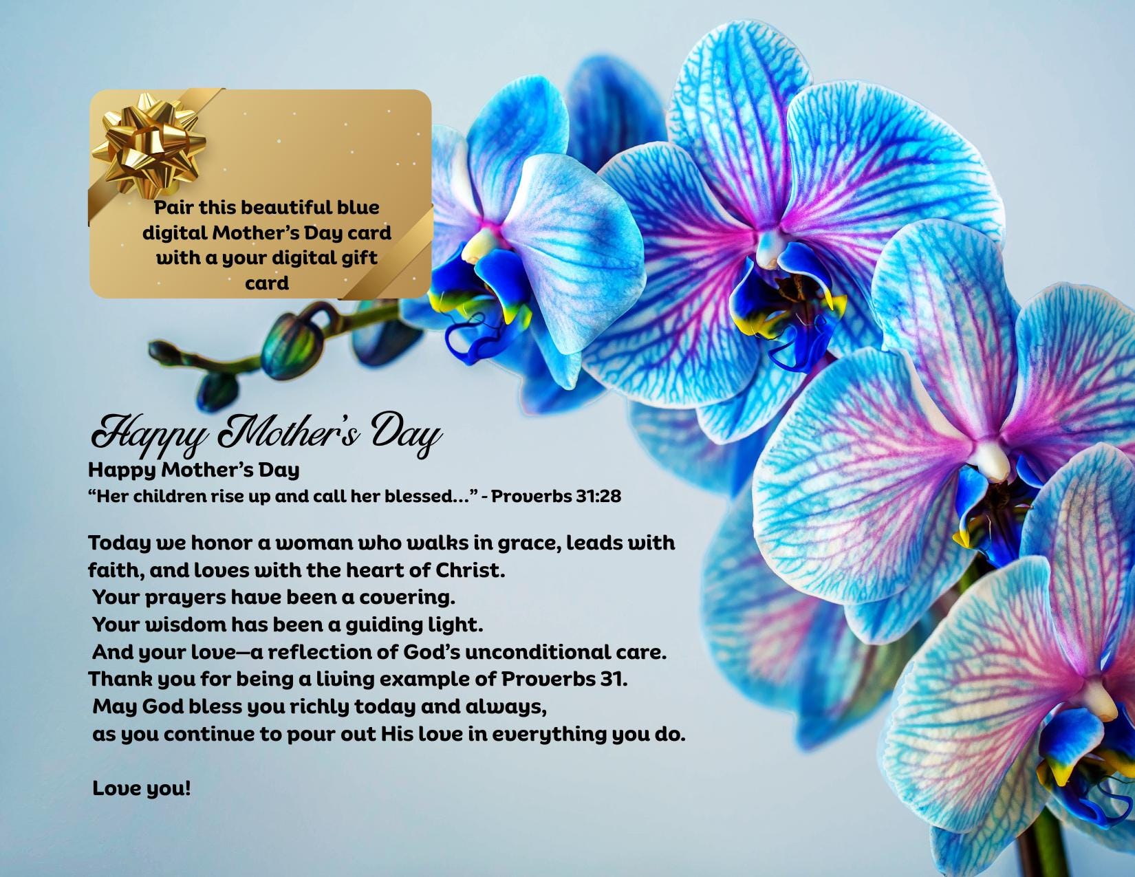 Digital Download Mother's Day Card - Etsy