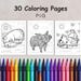Pig Coloring Pages for Kids, 30 Cute Farm Animal Coloring Sheets ...