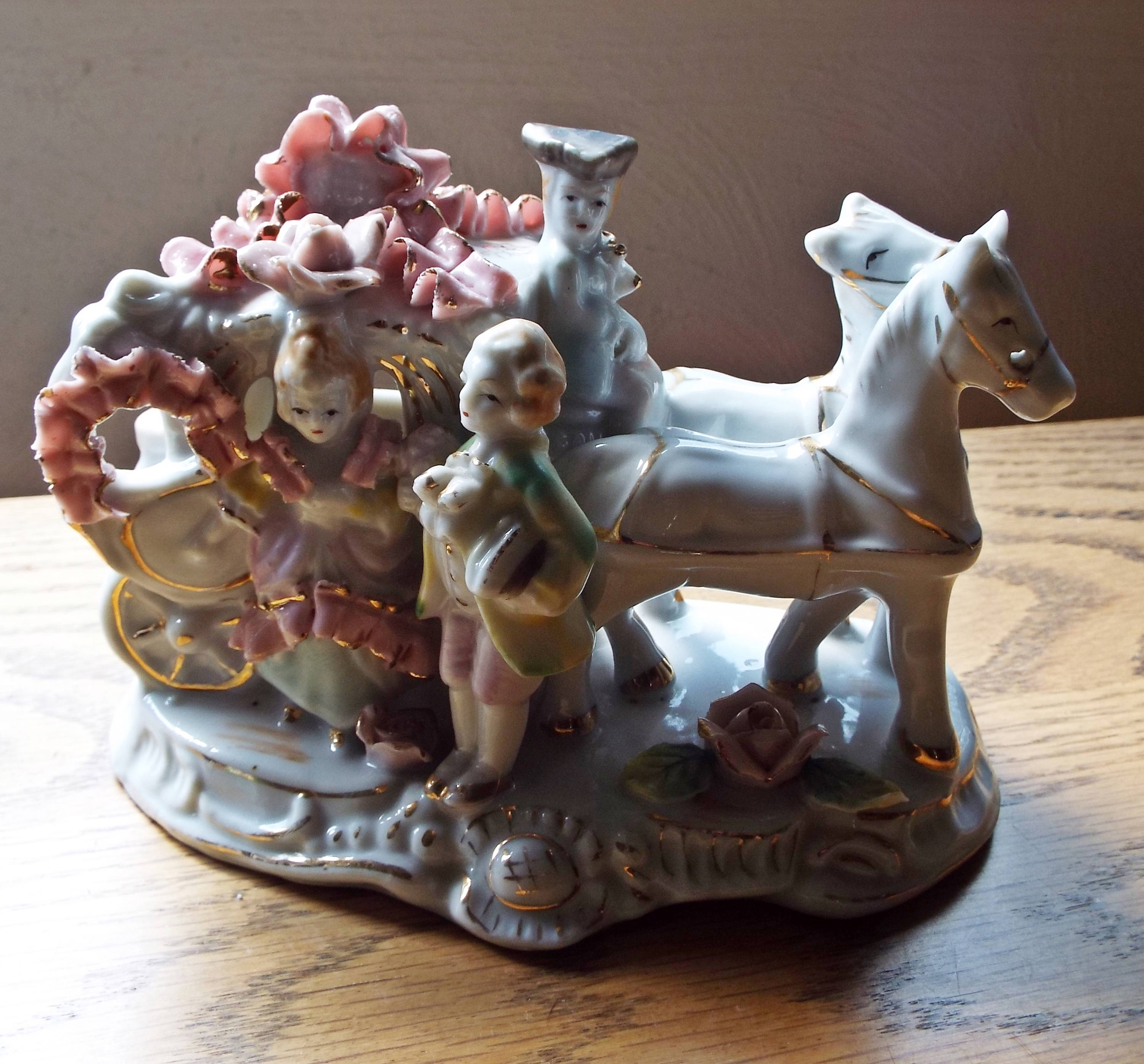 Bone China Carriage Hand Painted Royal Japan - Etsy