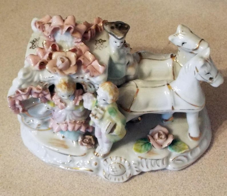 Bone China Carriage Hand Painted Royal Japan - Etsy