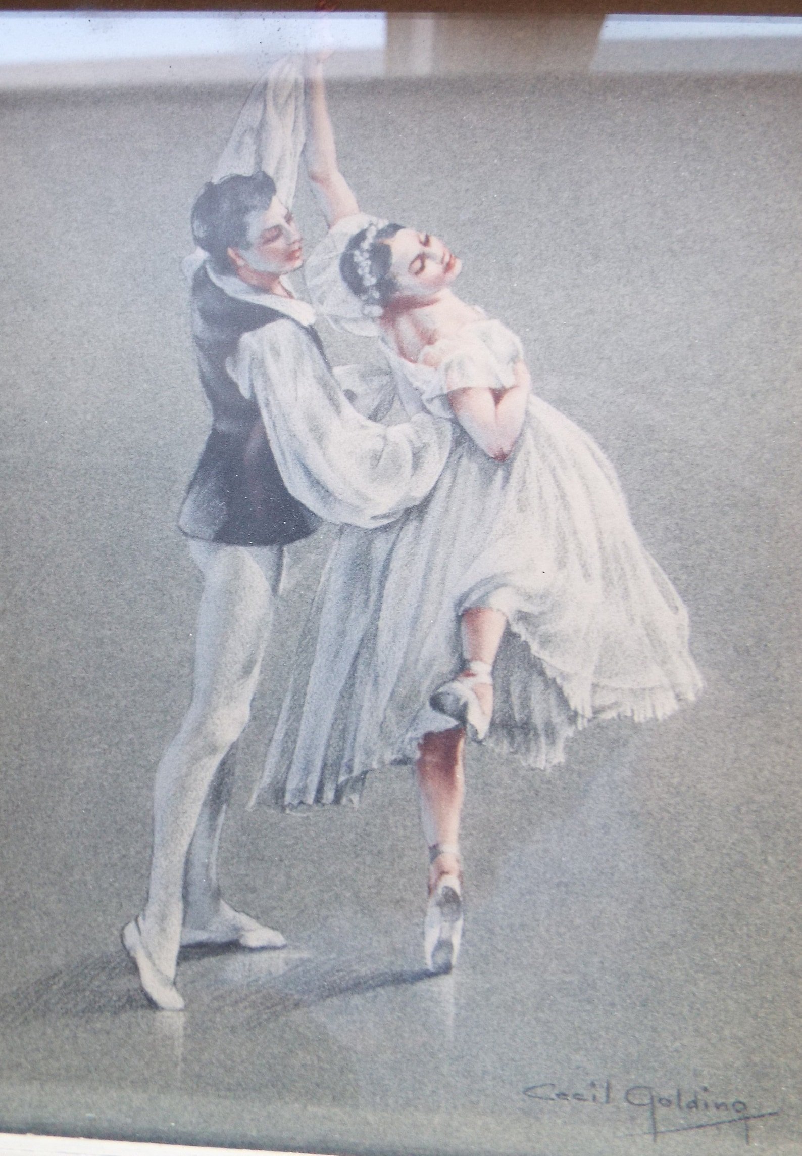 Vintage Framed Print by Artist Cecil Golding rapture Ballet Dancers - Etsy