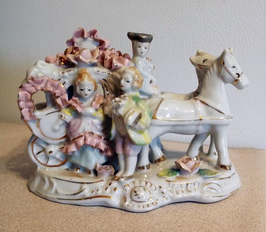 Bone China Carriage Hand Painted Royal Japan - Etsy