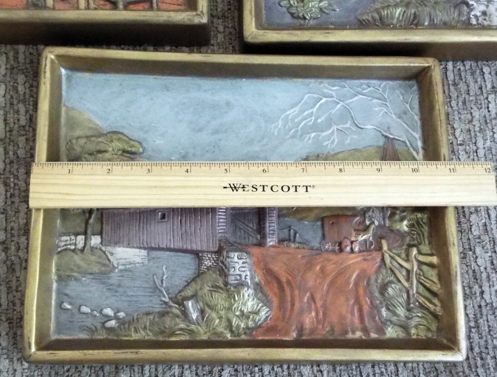 Set of Vintage Holland Mold Diorama Ceramic Wall Hangings - Etsy