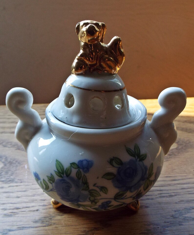 Vintage Foo Dog Incense Burner - Etsy