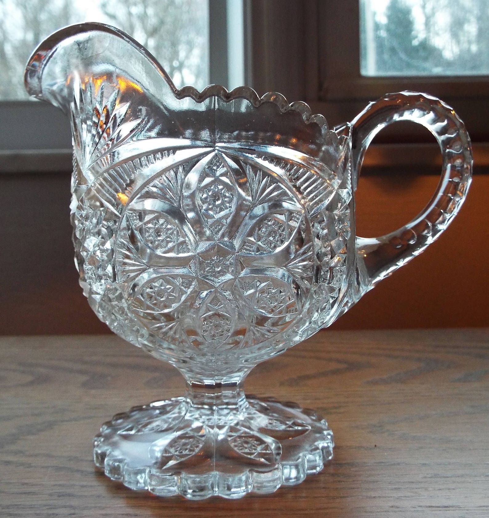 Vintage Indiana Glass EAPG Creamer | Etsy