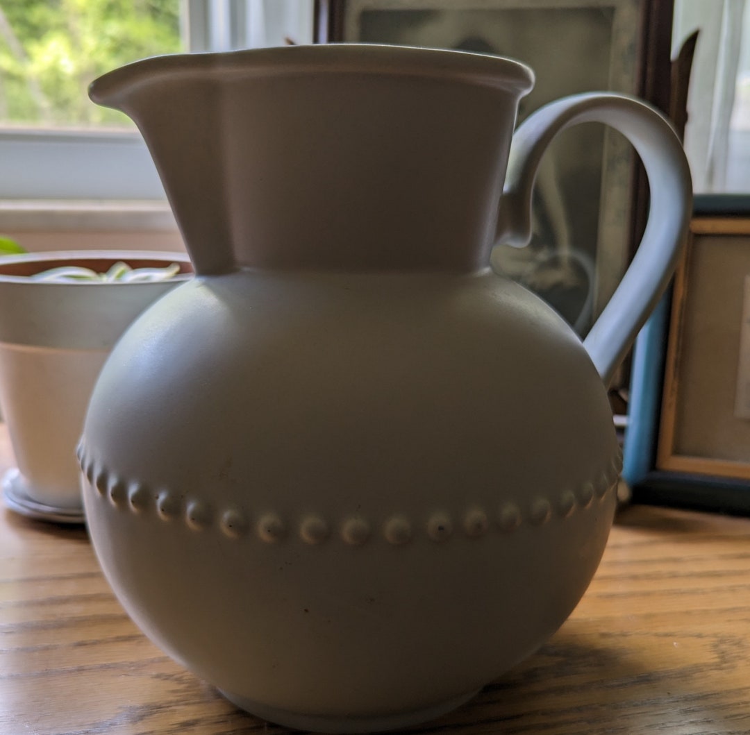 Dansk Rondure Sage Pottery Pitcher Designed by Niels Refsgaard - Etsy