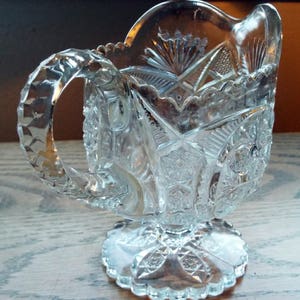 Vintage Indiana Glass EAPG Creamer - Etsy