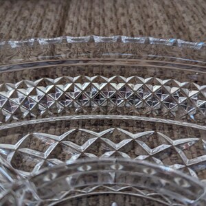OLIVIA Fine Full Lead Glass Crystal Oval Serving Dish Western Germany ...