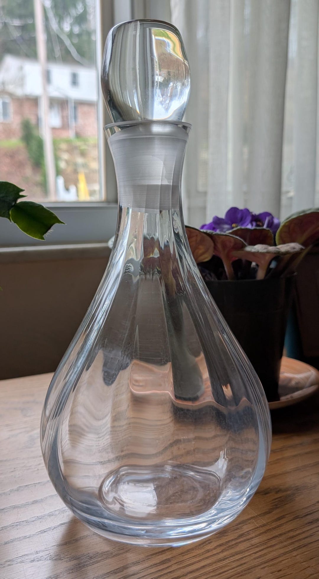 Vintage Lenox Crystal Glass Decanter - Etsy