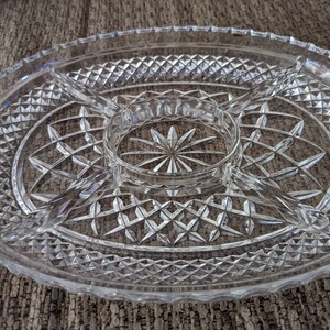 OLIVIA Fine Full Lead Glass Crystal Oval Serving Dish Western Germany ...