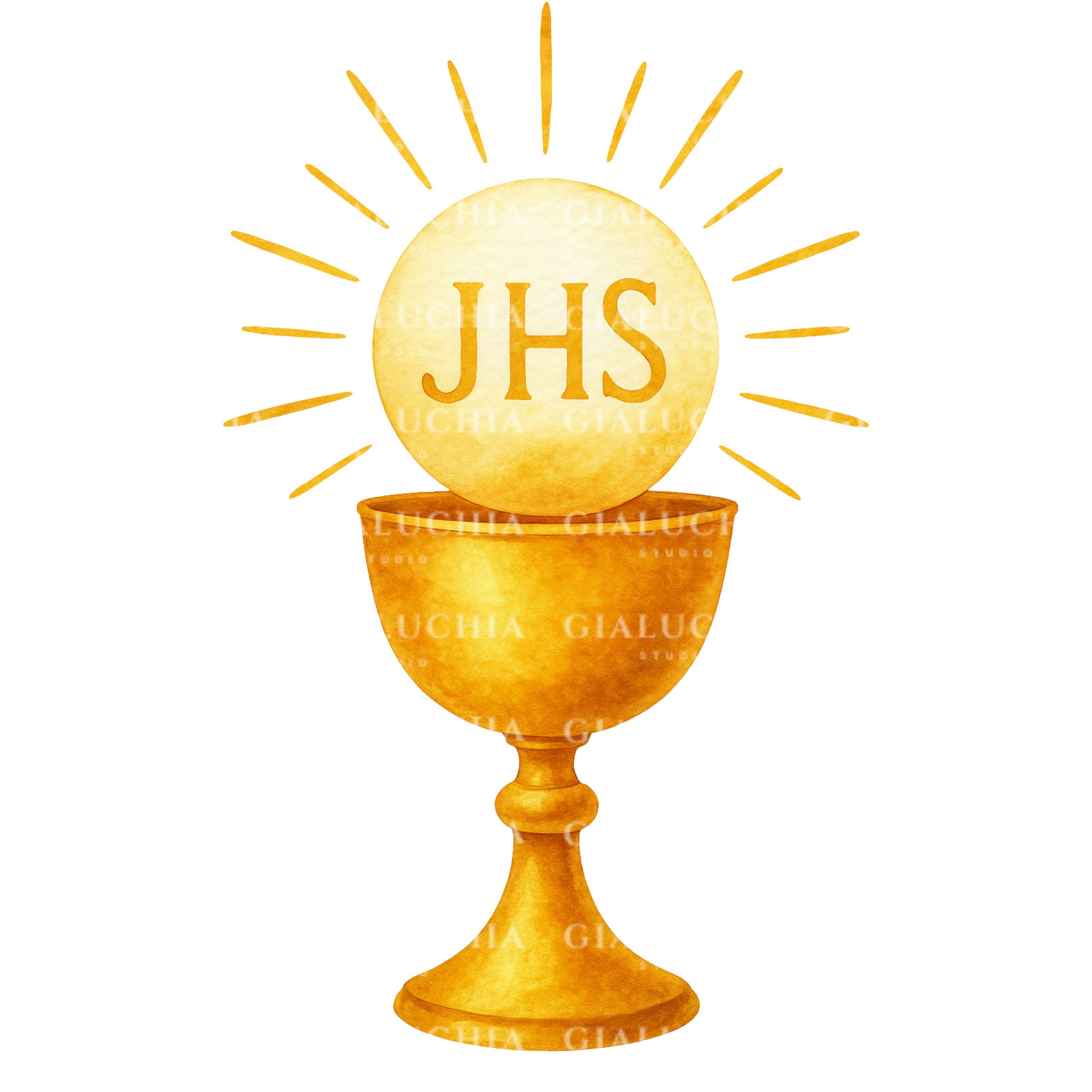 Catholic Eucharist Clipart Bundle: Holy Communion PNG (digital ...