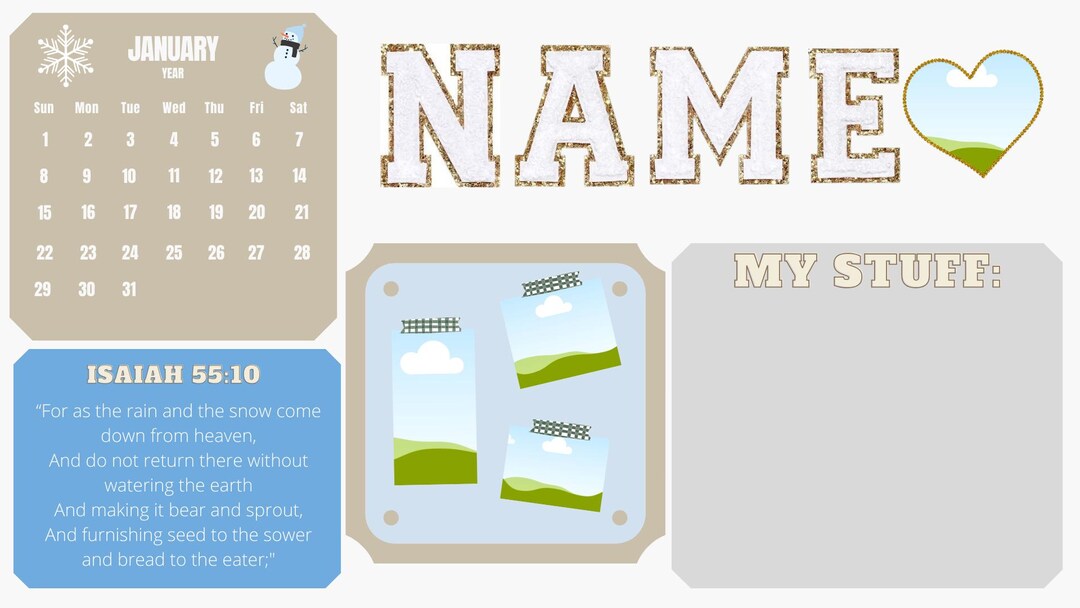 Customizable Monthly Desktop Wallpapers - Etsy